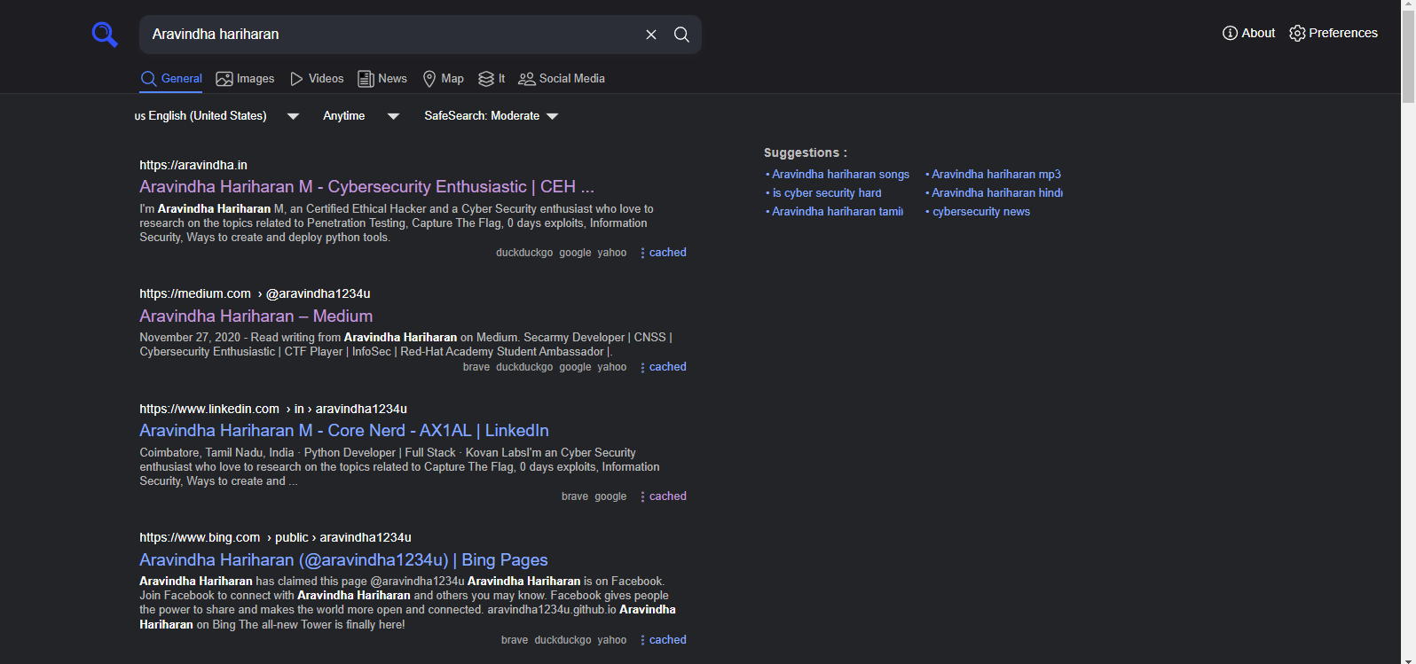 SearXNG - MetaSearch Engine